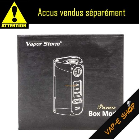 Box Puma, Vapor Storm. Mod électronique 200W pas cher
